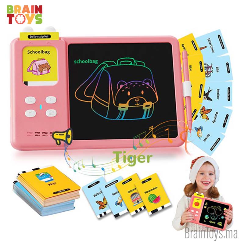Cartes flash 2 en 1 pour enfants plus LCD - BrainToys maroc